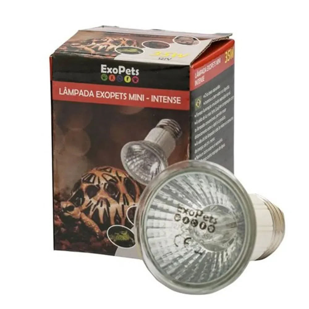 Lampada De Aquecimento UVA Mini Intense Exopets 35w 110v - Da Silva Sauro - Animais exóticos e ...