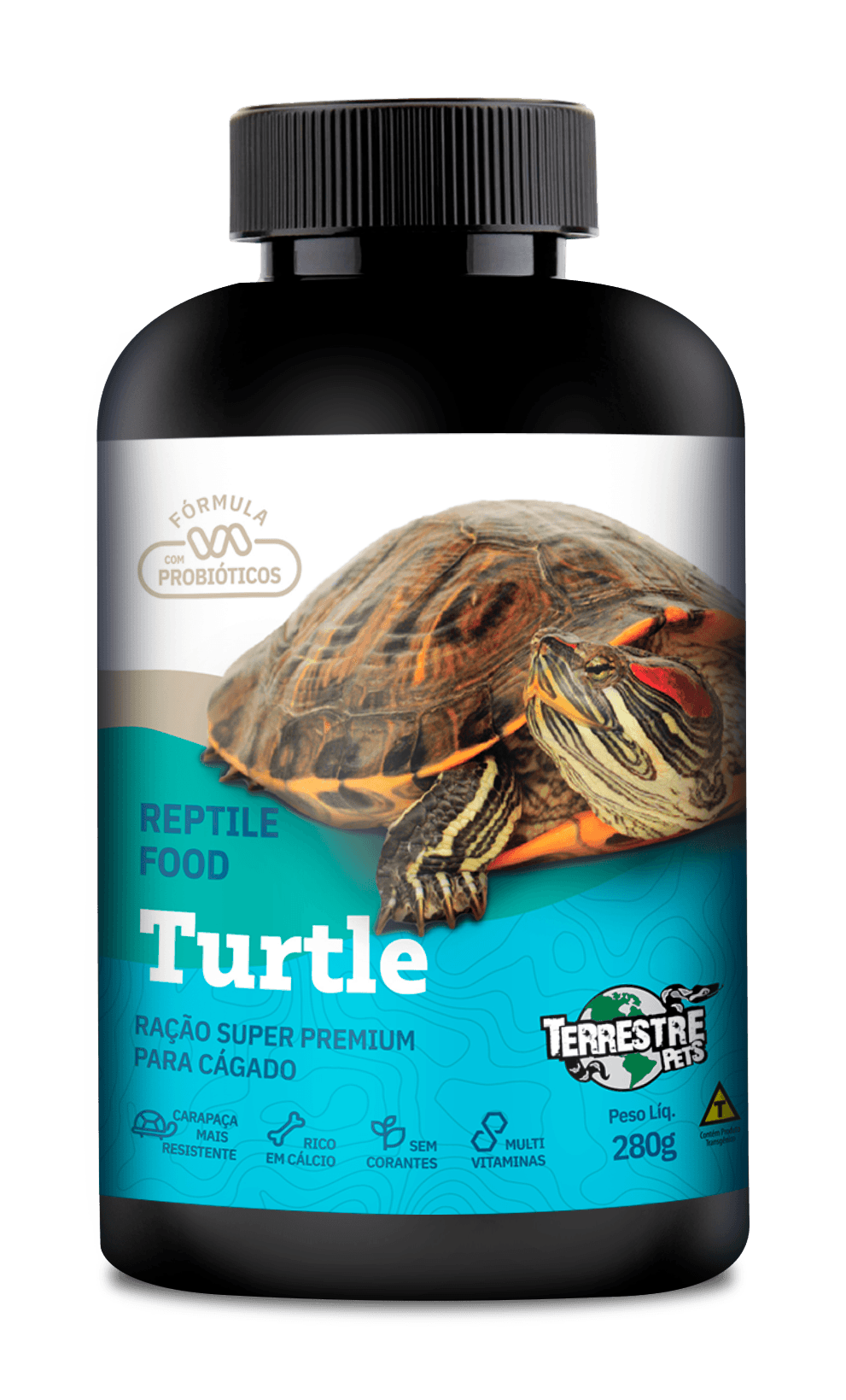 Ração Para Tartaruga Tigre D'agua Terrestre 280g - Da Silva Sauro ...